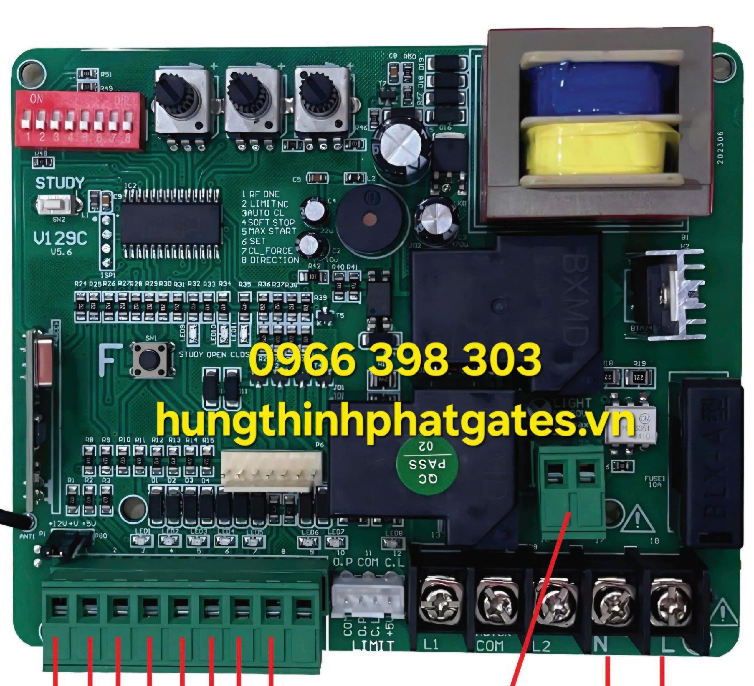 Mạch Điều Khiển Cổng V129C K329E - Taiwan - Bảo Hành 12 Tháng